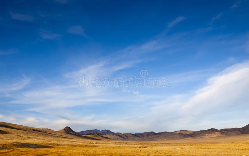 Wide Open Desert stock photo. Image of skies, empty, blue - 22686508