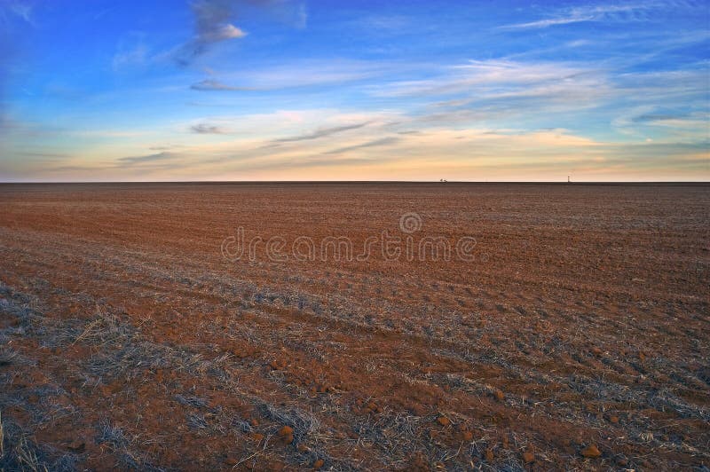 Wide Open Farmland Sunset stock image. Image of sunset - 20878193