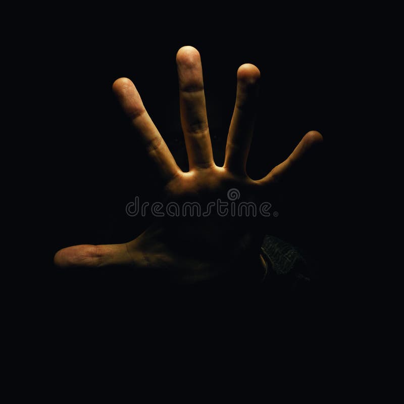 Wide Open Man s Hand stock image. Image of character - 68274475
