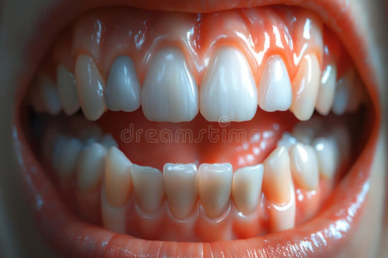 Wide Open Mouth with Teeth. Generative AI Stock Photo - Image of health ...