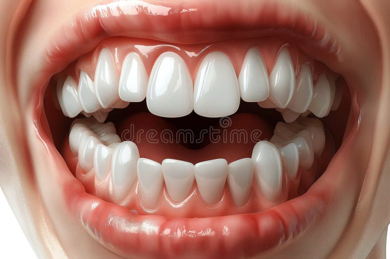 Wide Open Mouth with Teeth. Generative AI Stock Image - Image of care ...