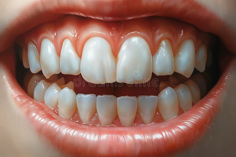 Wide Open Mouth with Teeth. Generative AI Stock Image - Image of girl ...