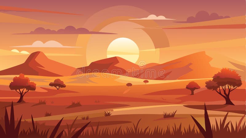 The Wide Open Prairie Bathed in the Warm Glow of the Setting Sun ...