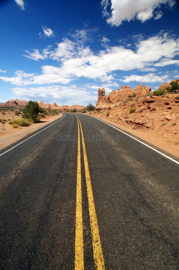 Wide Open Road stock photo. Image of beautiful, cloud - 12102560