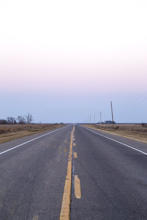 Wide Open Road stock image. Image of sunset, travel - 120578263