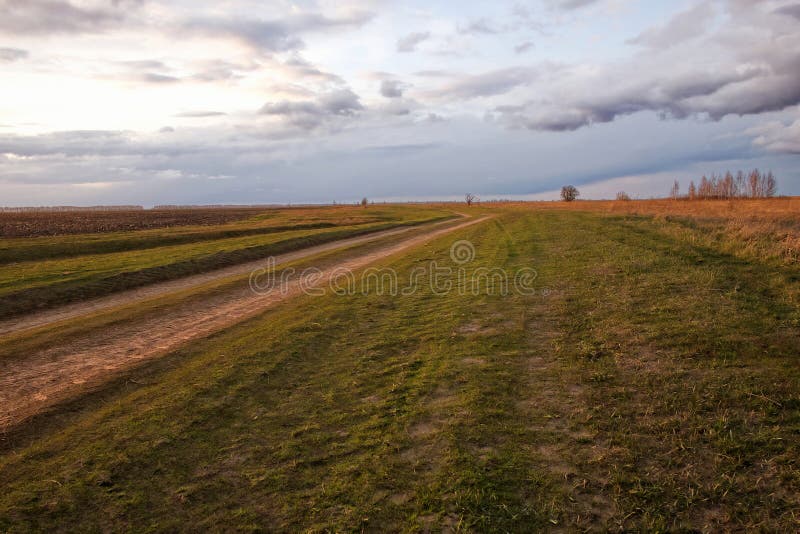 A Wide, Open Space Under a Stormy Sky Stock Photo - Image of vast ...