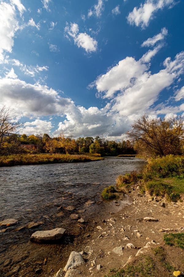 Wide Open Spaces on the Riverside - Beautiful Fall in Central Canada ...