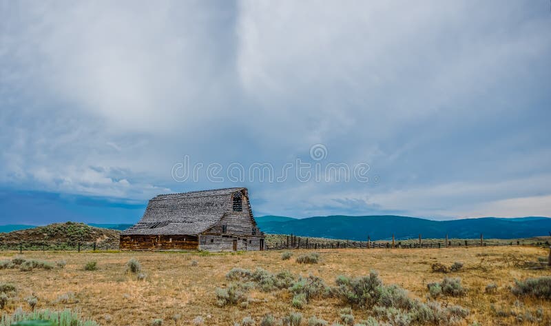 Wide Open Vast Montana Landscape in Summer Stock Image - Image of ...