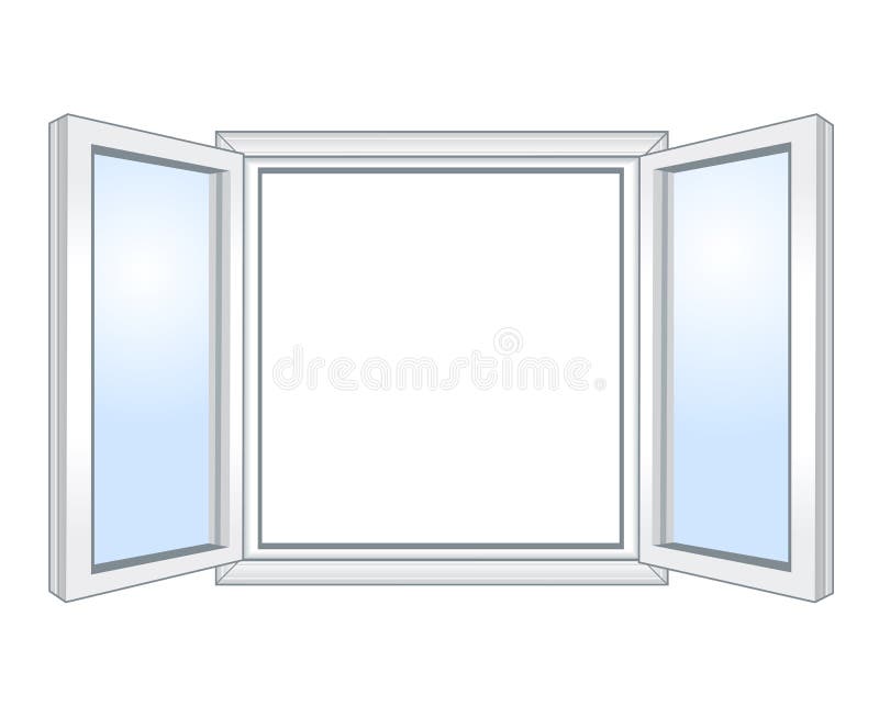 Open Window Vector Clipart
