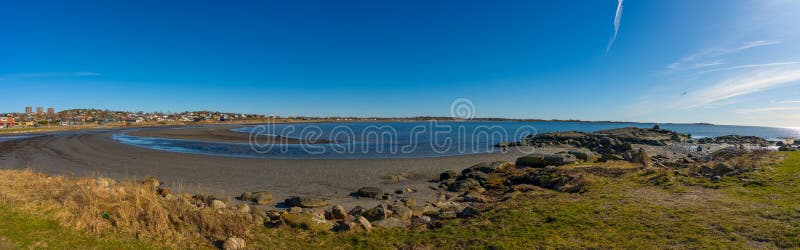 Wide Panorama of Apelviken by Varberg.. Editorial Photo - Image of ...