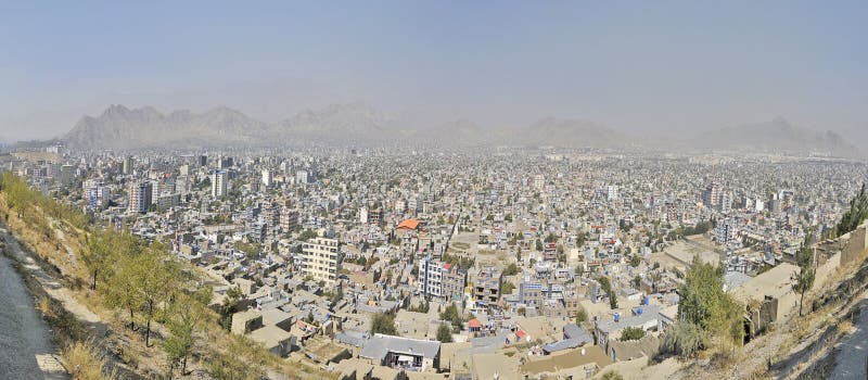 Panorama of the Capital of Afghanistan, Kabul Stock Photo - Image of ...