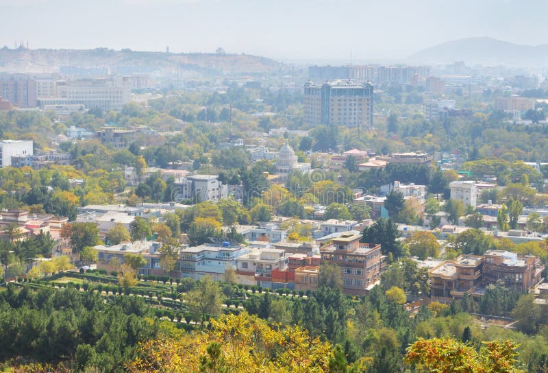 Panorama of the Capital of Afghanistan, Kabul Stock Photo - Image of ...