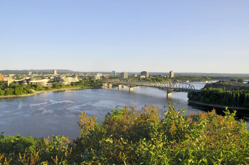 Panorama of the Capital of Canada, Ottawa, Located on the Ottawa River ...