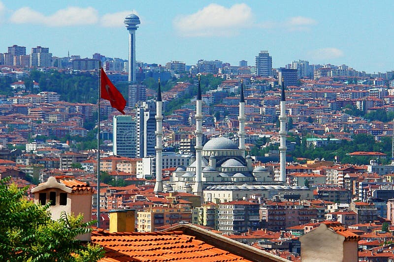Panorama of the Capital City of Turkey - Ankara Stock Image - Image of ...