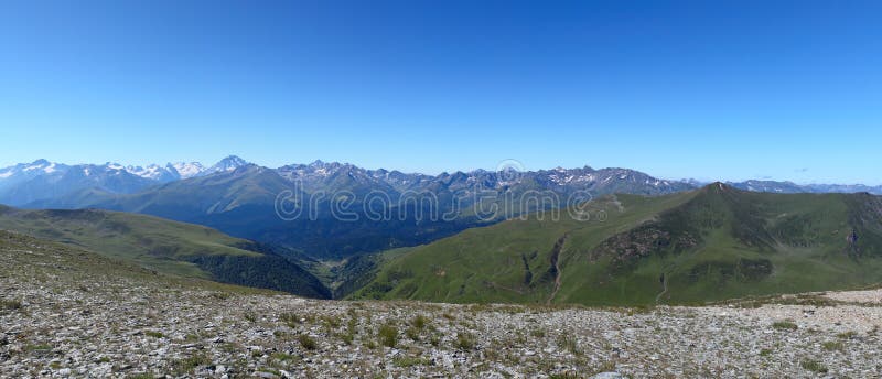 Wide Panoramic View of the Rocky Mountains Stock Photo - Image of ...