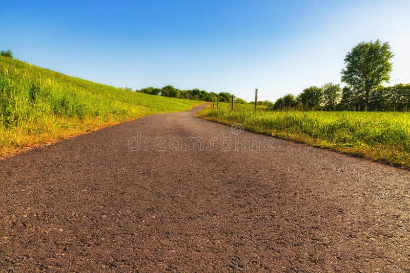 A wide path goes up the stock image. Image of green - 116396293