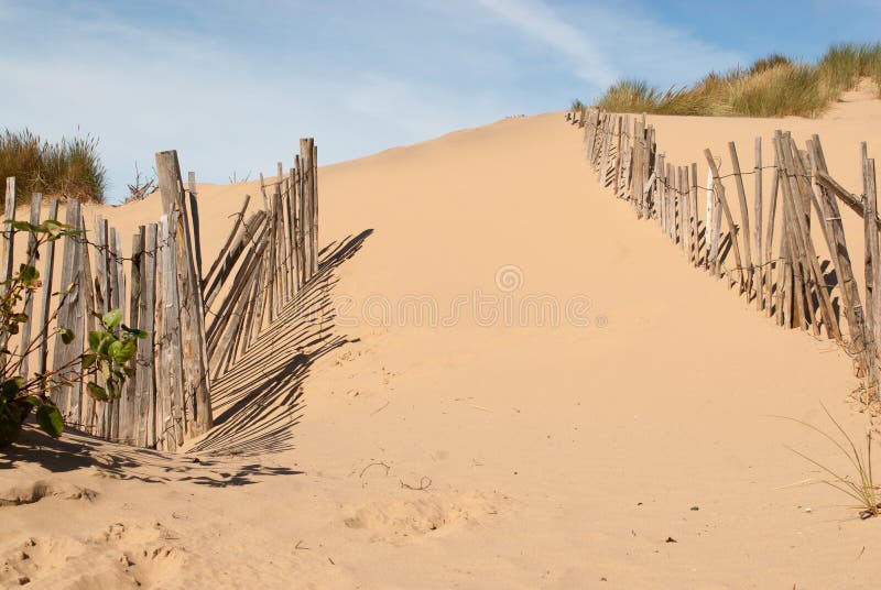Wide Path Old Beach Fence Stock Photos - Free & Royalty-Free Stock ...