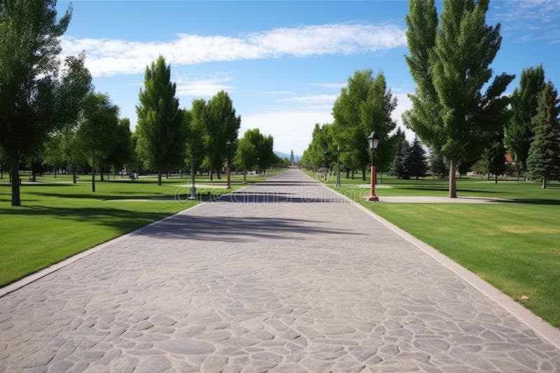 Paved Walking Trail Silver Comet Trail in Dallas Georgia Side View ...