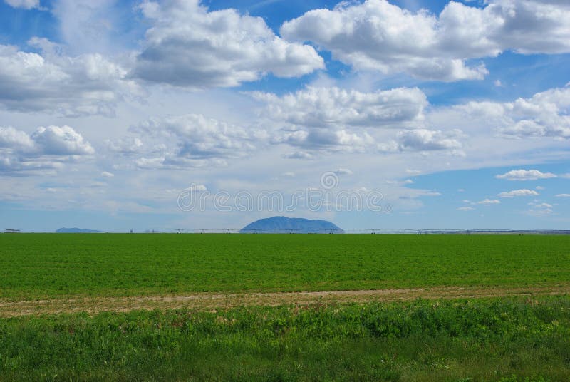 Wide Plains and Dispersed Mountains, Idaho Stock Photo - Image of ...