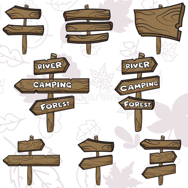 A Wide Range of Arrow Boards Indicating Directions Stock Vector ...