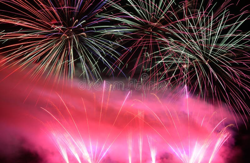 Wide Range of Colors (fireworks) Stock Photo - Image of winter, range ...