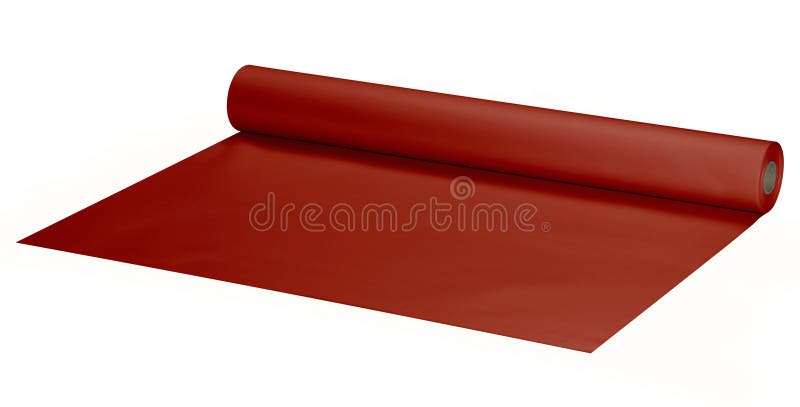 Wide red roll stock photo. Image of insulation, industry - 36339154