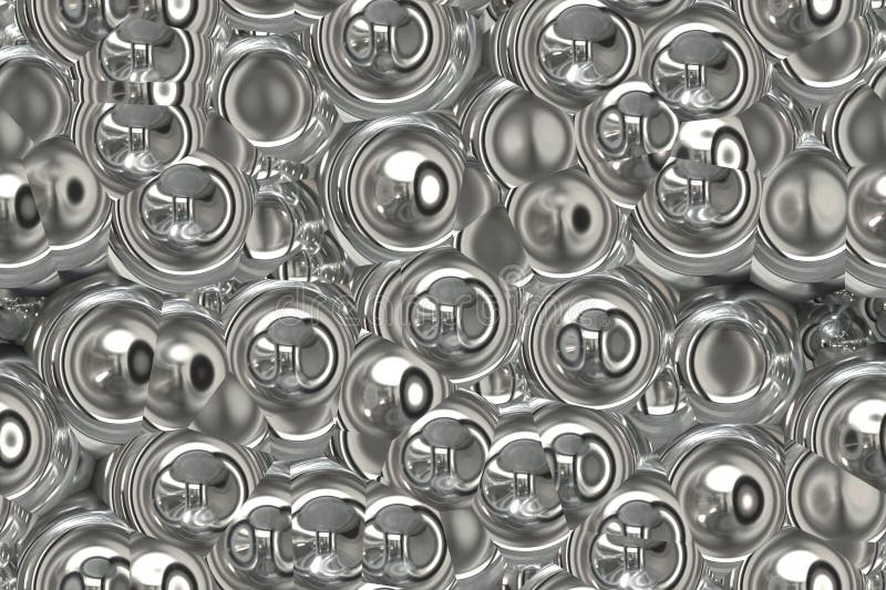 Wide Repeating Absract Metal Bubble Background Stock Illustration ...