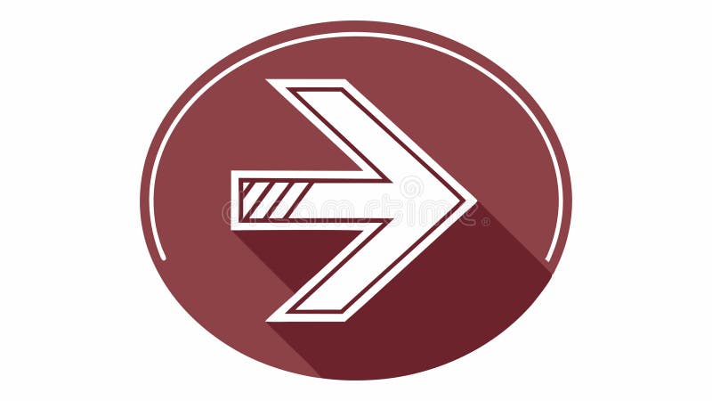 Wide Right Arrow Icon for Clear Forward Navigation, Vector Design ...