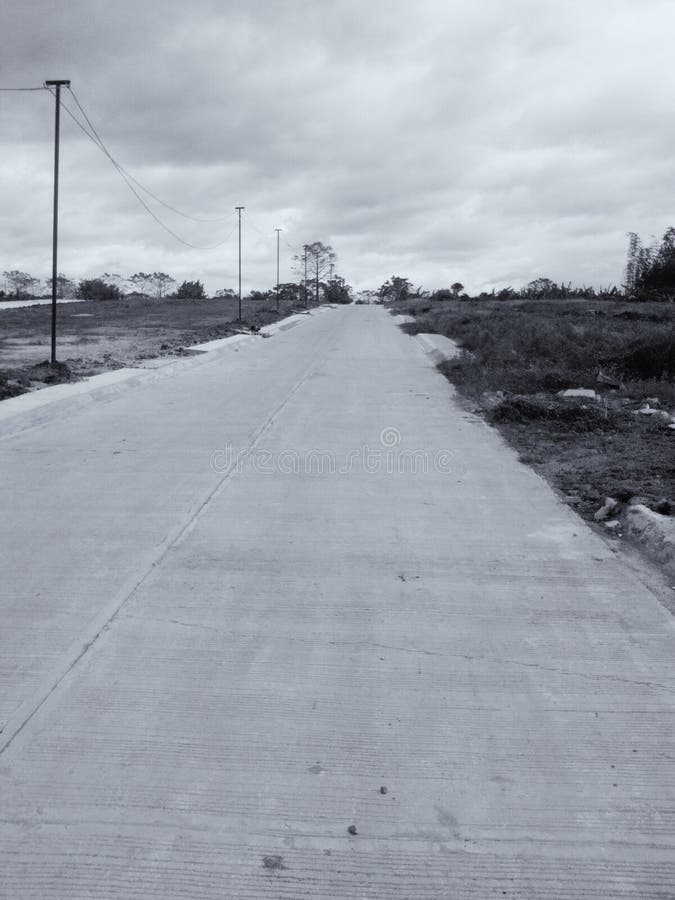 Wide Road Under Construction Stock Photo - Image of wide, construction ...