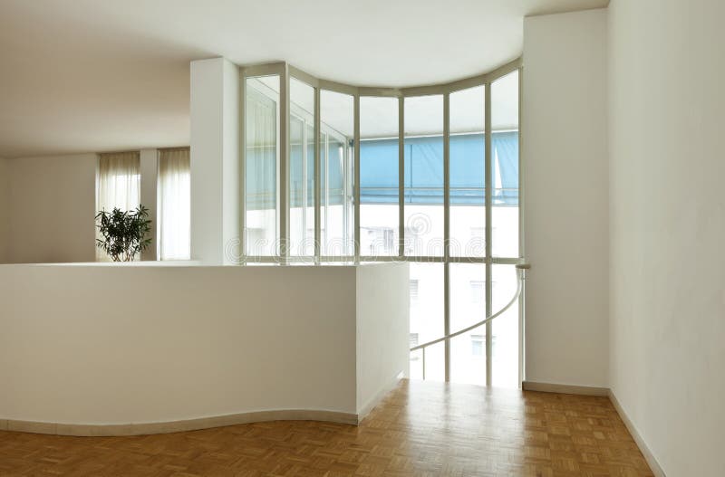 Wide Room with Large Window Stock Image - Image of large, design: 23041661