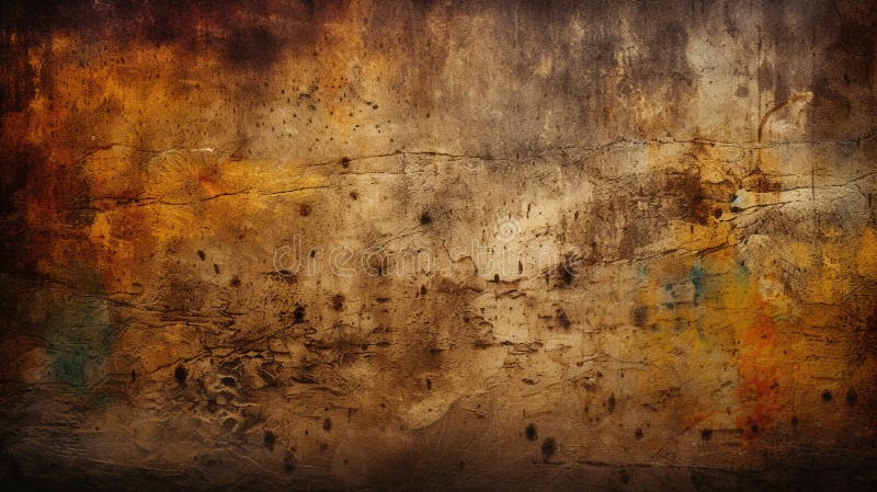 Wide Rust Textured Banner Background Generative AI Stock Illustration ...