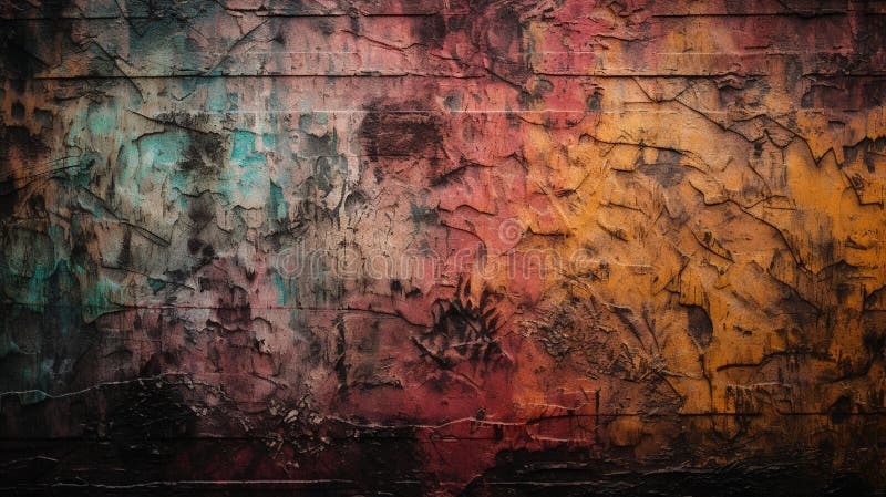 Wide Rust Textured Banner Background Generative AI Stock Illustration ...