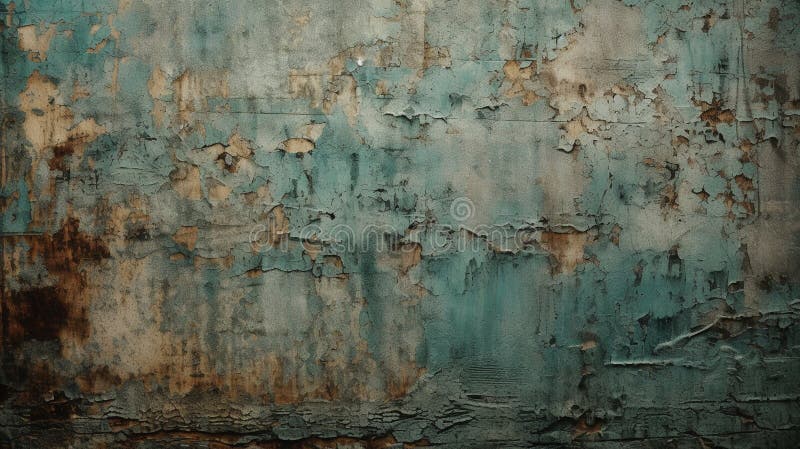 Wide Rust Textured Banner Background Generative AI Stock Illustration ...