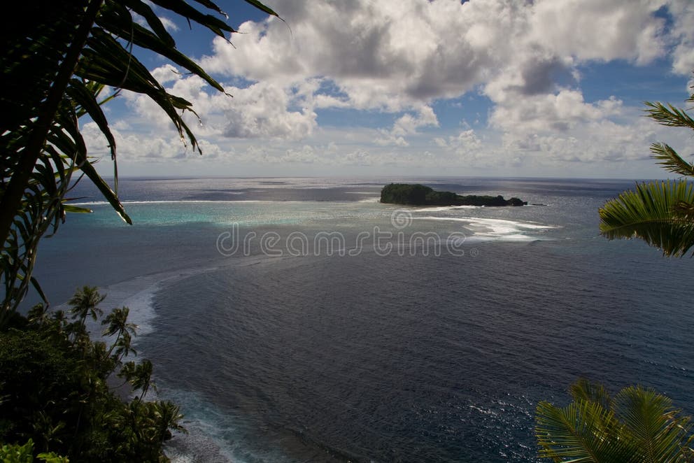 Wide samoa landscape stock photo. Image of horizon, isolated - 6370152