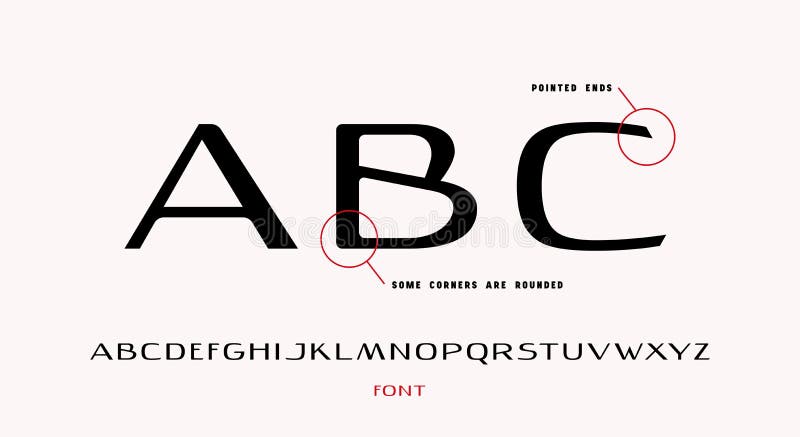 Wide sans serif font stock vector. Illustration of wide - 248880348