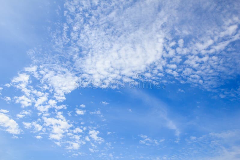Wide Scene of Clouds in Blue Sky. Stock Image - Image of abstract ...
