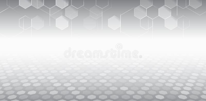 Wide Sci-fi Template with Polygons. Futuristic Illustration. Abstract ...