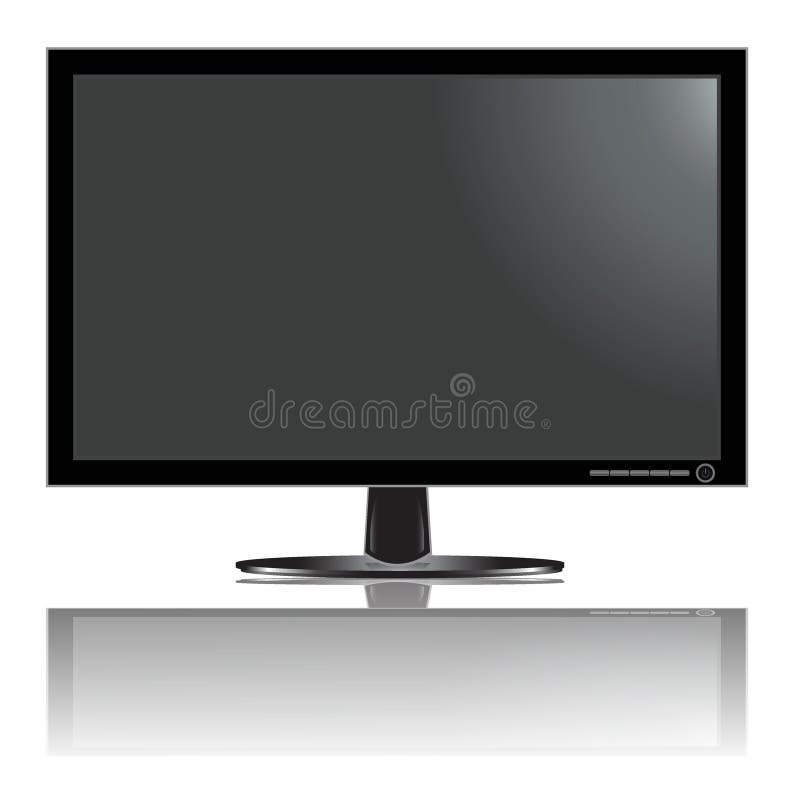 Wide, Screen, Computer, Monitor Stock Vector - Illustration of white ...