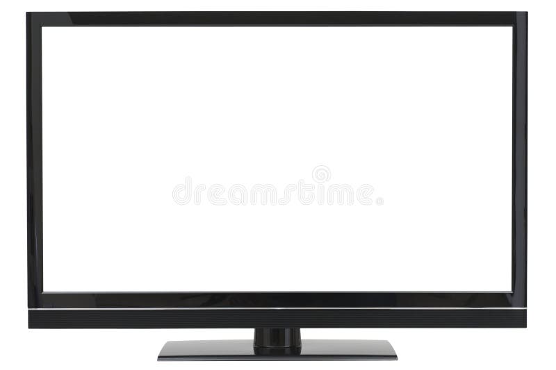 Wide Screen LCD TV stock image. Image of screen, clipping - 31190389