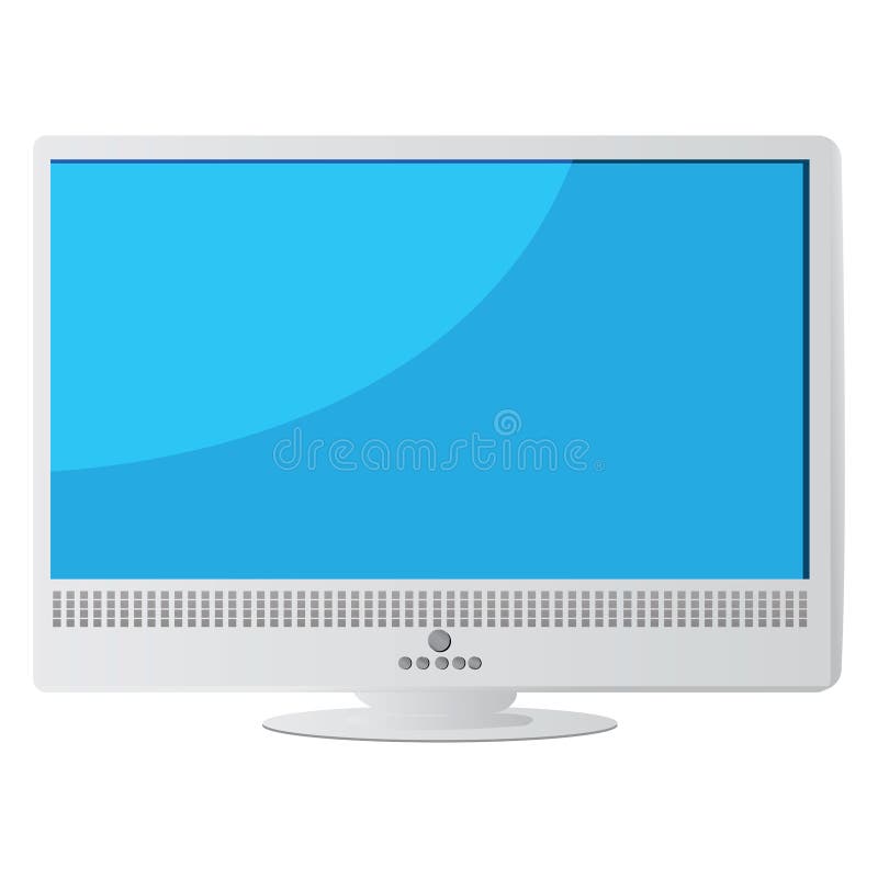 Flat screen lcd tv monitor stock vector. Illustration of plasma - 39062751