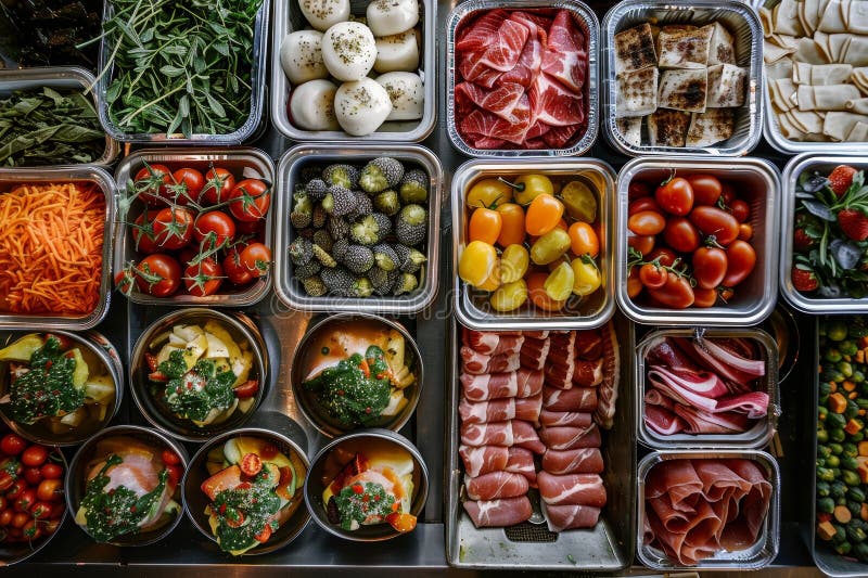 A Wide Selection of Diverse Foods Covering a Table, an Endless Array of ...