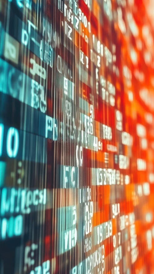 Distorted Digital Landscape with Glitch Effects Illuminating Chaotic ...