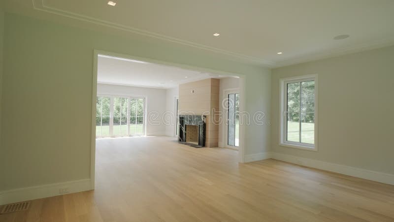 Wide Shot of Modern Luxurious Kitchen Interior Design, Move Camera ...