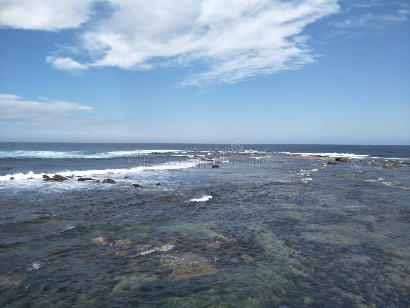 Wide shot ocean stock image. Image of blue, ocean, water - 117766277
