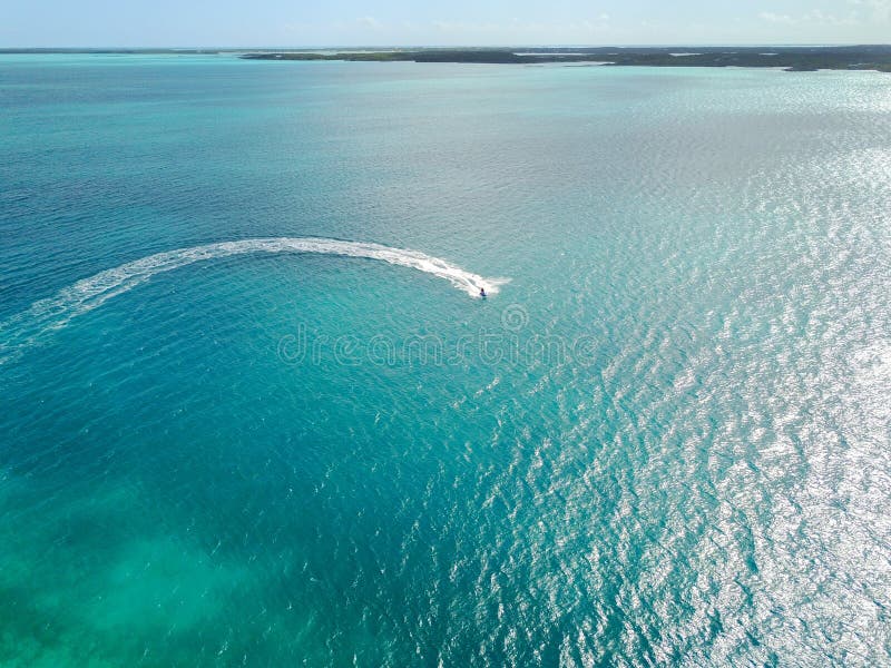 Wide Shot of an Ocean in Exuma Stock Image - Image of beauty, landscape ...