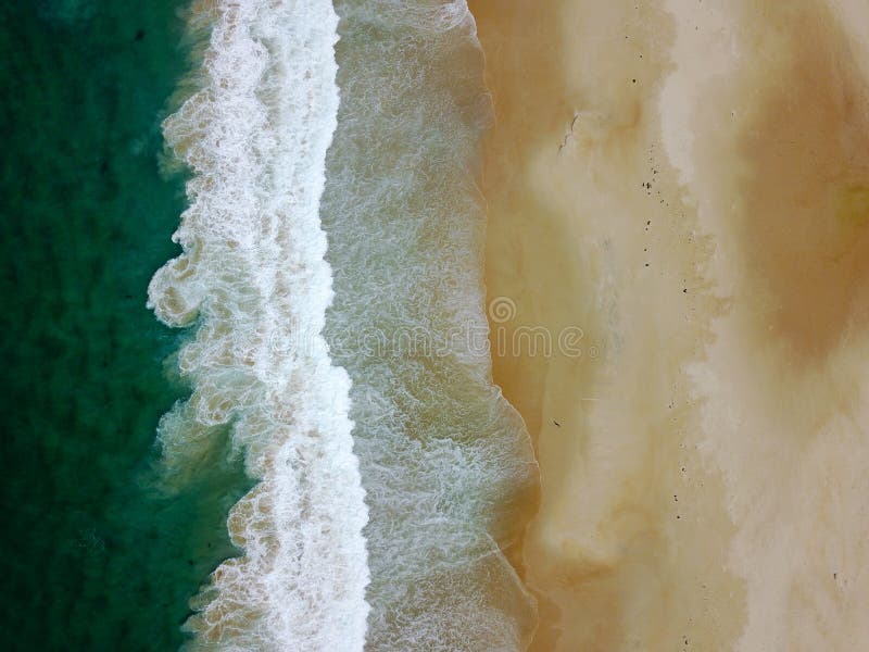 Wide Shot of an Ocean and Shore Stock Photo - Image of ocean, seascape ...