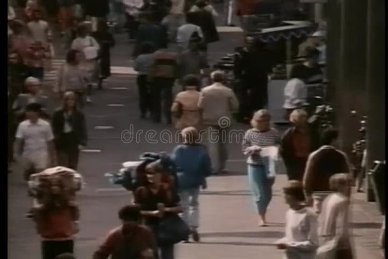 Wide Shot Shows Thousands Rounding Corner in Peachtree Road Race Stock ...
