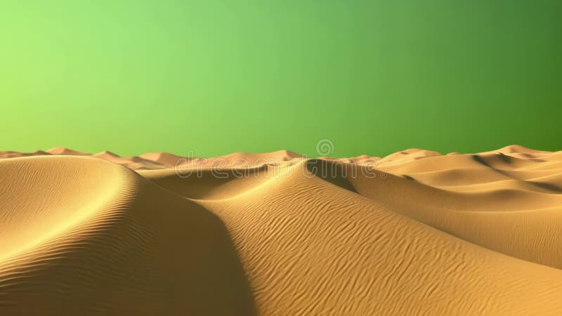 Endless Desert Landscape with Green Screen Background Stock Footage ...