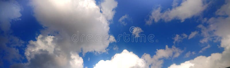 Panoramic clouds stock image. Image of clear, high, angle - 5867145