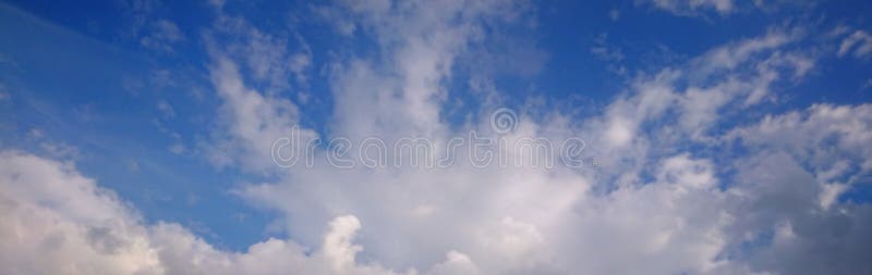 Panoramic clouds and sky stock photo. Image of panoramic - 12374710